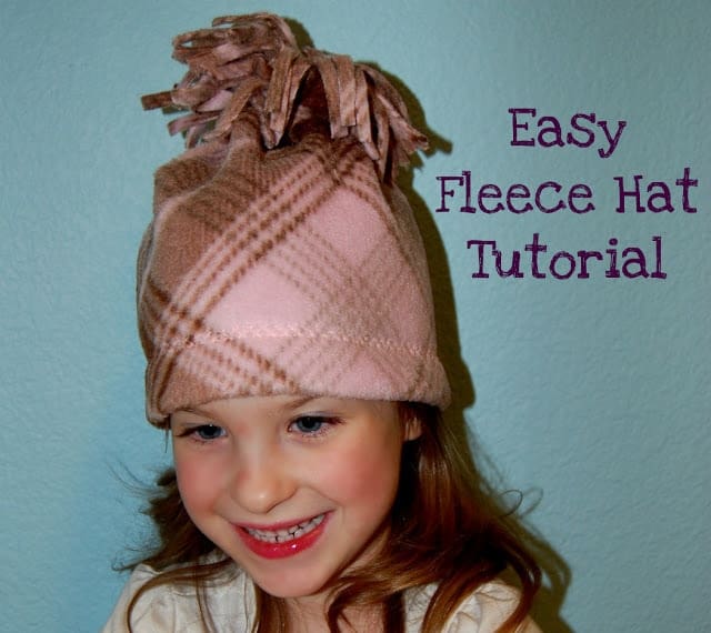 Easy Fleece Hat Tutorial Spredte Tanker Om En Crafty Mamma Av Jamie 