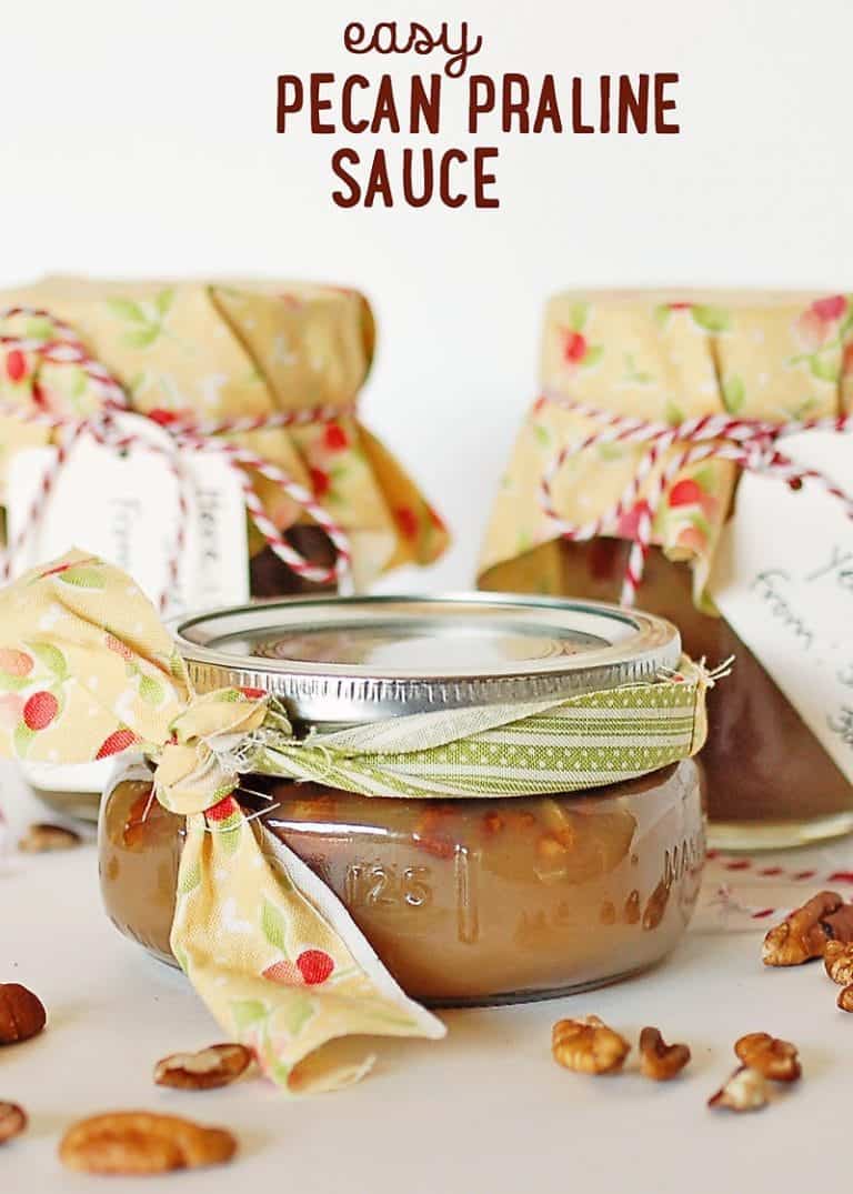 Easy Pecan Praline Sauce (teacher gift)