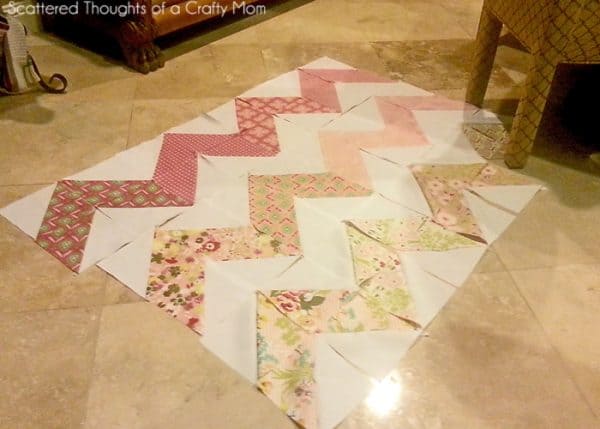 Chevron Quilt (the easy way...) - Scattered Thoughts of a Crafty Mom by ...