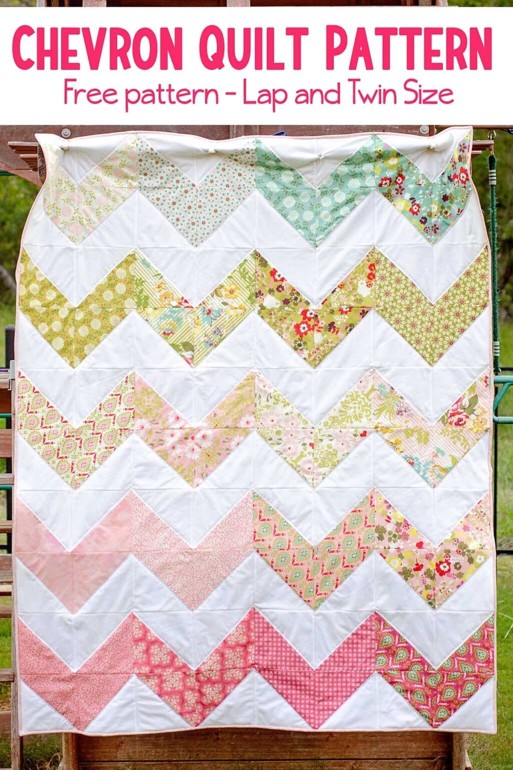 Chevron Quilt (the easy way...) - Scattered Thoughts of a Crafty Mom by Jamie Sanders