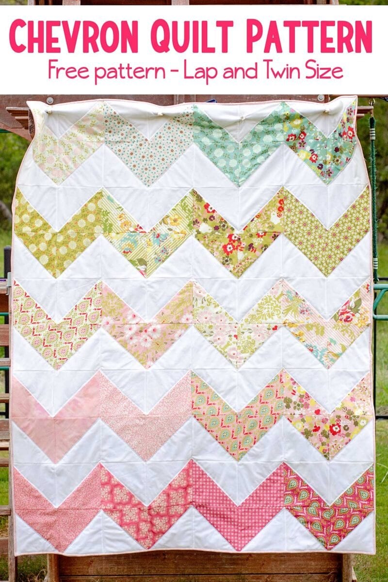 Chevron Quilt (the easy way...) - Scattered Thoughts of a Crafty Mom by ...
