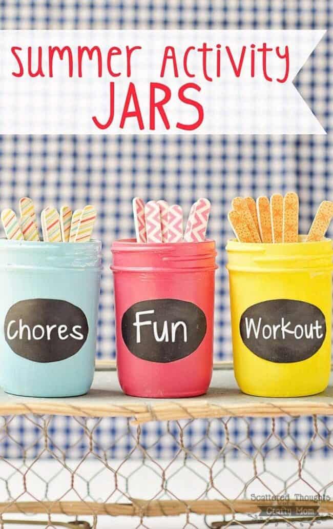 Summer Activity Jars - Scattered Thoughts of a Crafty Mom by Jamie Sanders