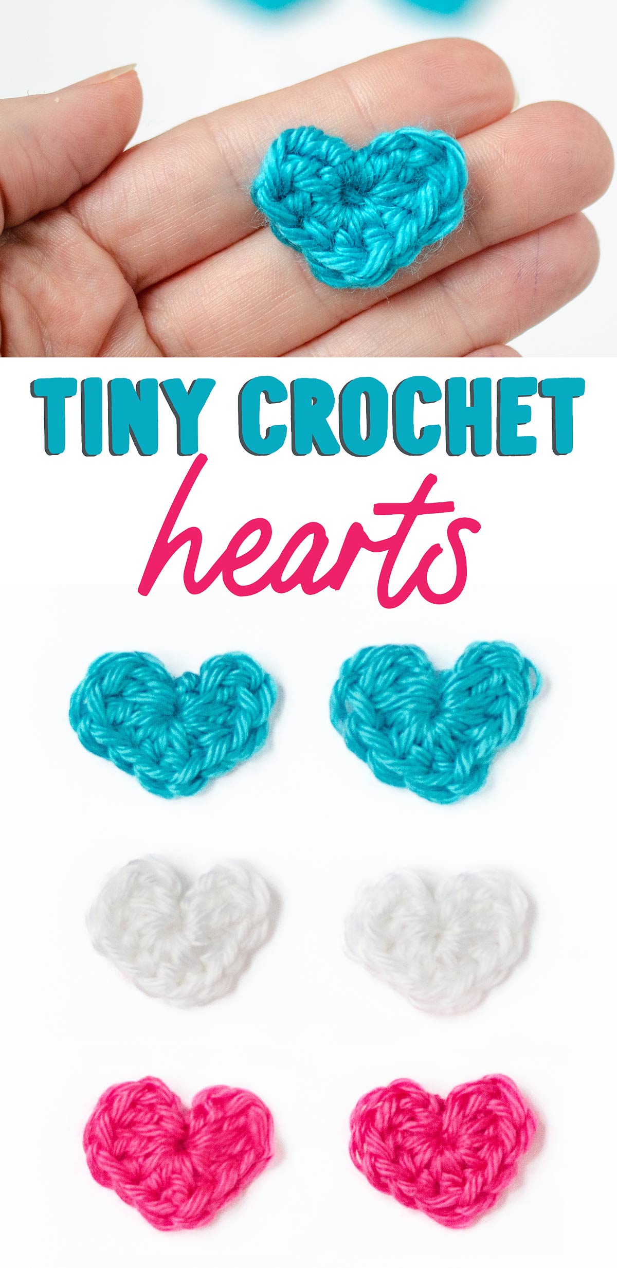 Tiny Crochet Hearts (w/ pattern) - Scattered Thoughts of a Crafty Mom ...