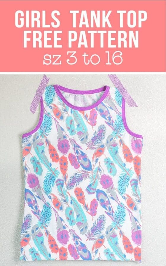 Girls Knit Tank Top Pattern and Tutorial (size 3 to 16) | Scattered ...