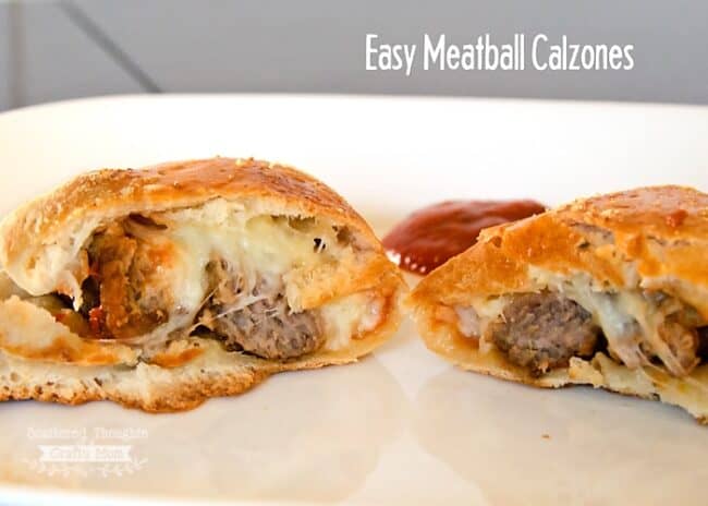 Easy Meatball Calzones - Scattered Thoughts of a Crafty Mom by Jamie ...