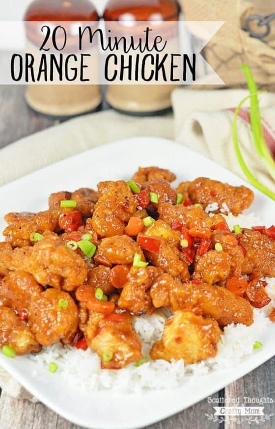 Easy Orange Chicken Recipe- On the Table in 20 Minutes!