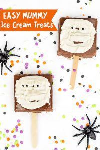 Mummy Ice Cream Treats for Halloween