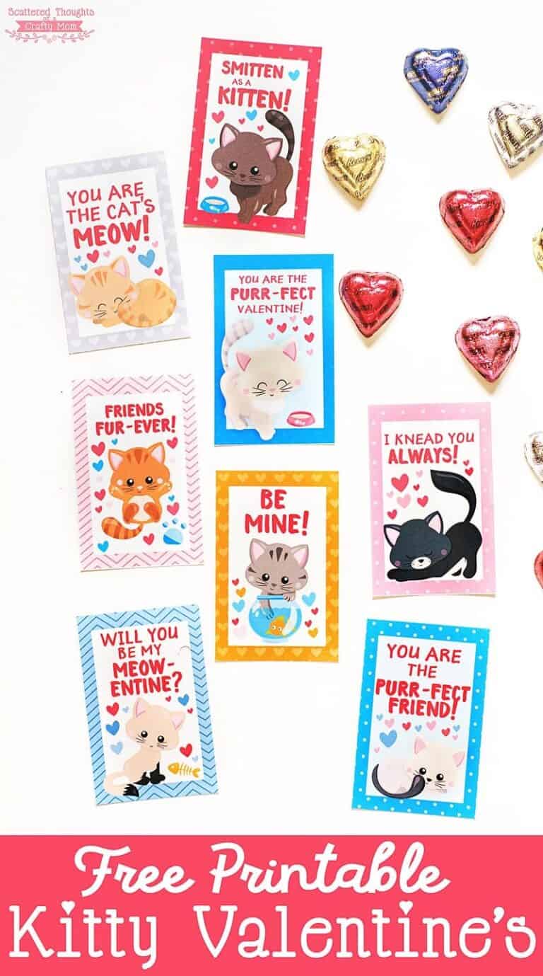 Free Printable Kitten Valentines - Scattered Thoughts of a Crafty Mom ...