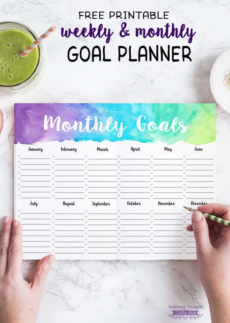 5 Tips for Staying Motivated to Reach Your Goals (+ free weekly/monthly ...