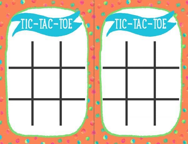 Tic Tac Toe Road Trip Game Printable (+ 9 more road trip game ideas ...