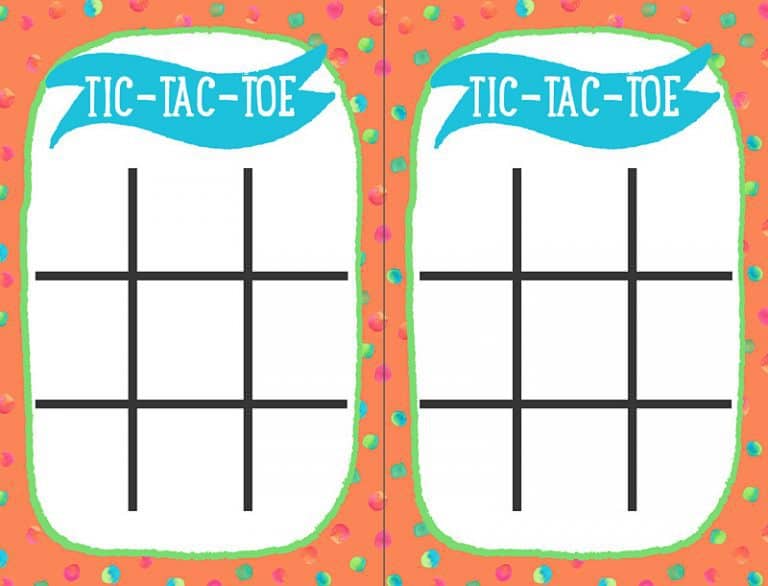 Tic Tac Toe Road Trip Game Printable (+ 9 more road trip game ideas ...