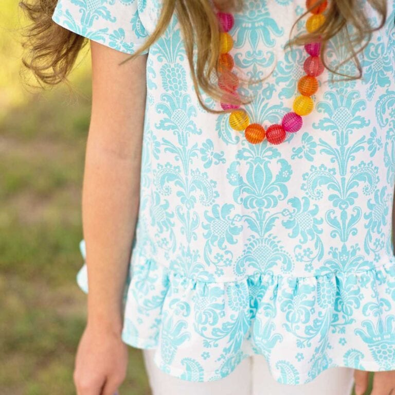 Free Peplum Top Sewing Pattern for Girls (sz 3 to 14) - Scattered ...