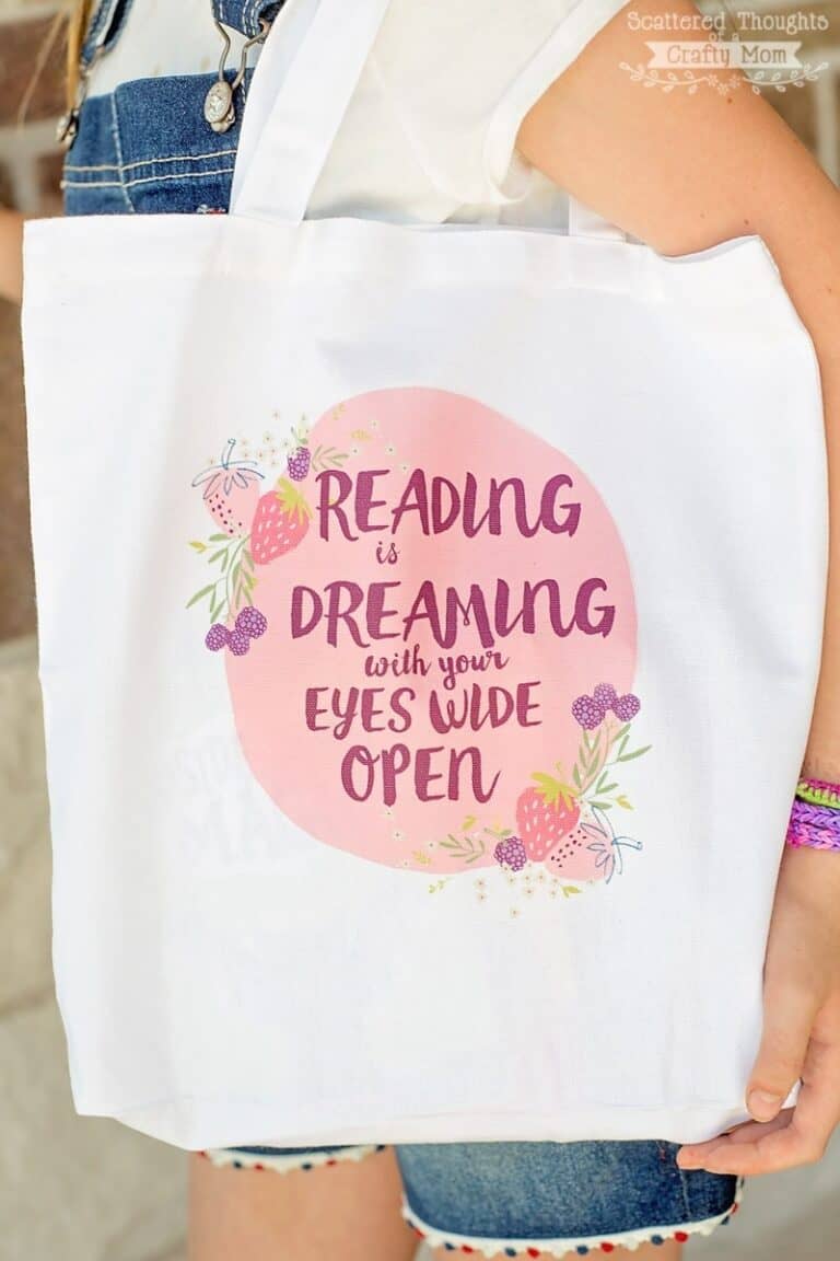 DIY Summer Reading Book Bag + free printable - Scattered Thoughts of a ...