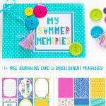DIY Summer Memory Journal (free printable journal cards ...