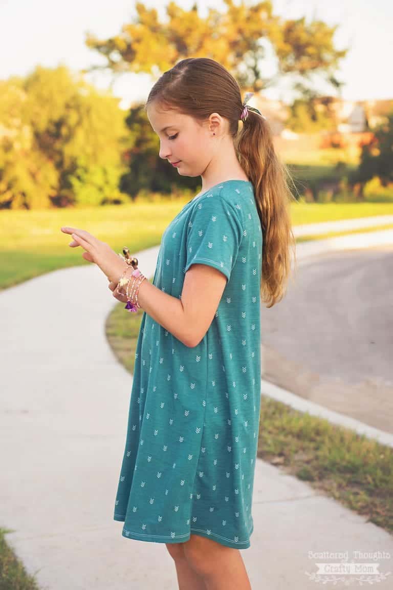 Perfect T-Shirt Dress Pattern and Tutorial (free pdf sewing pattern sz ...