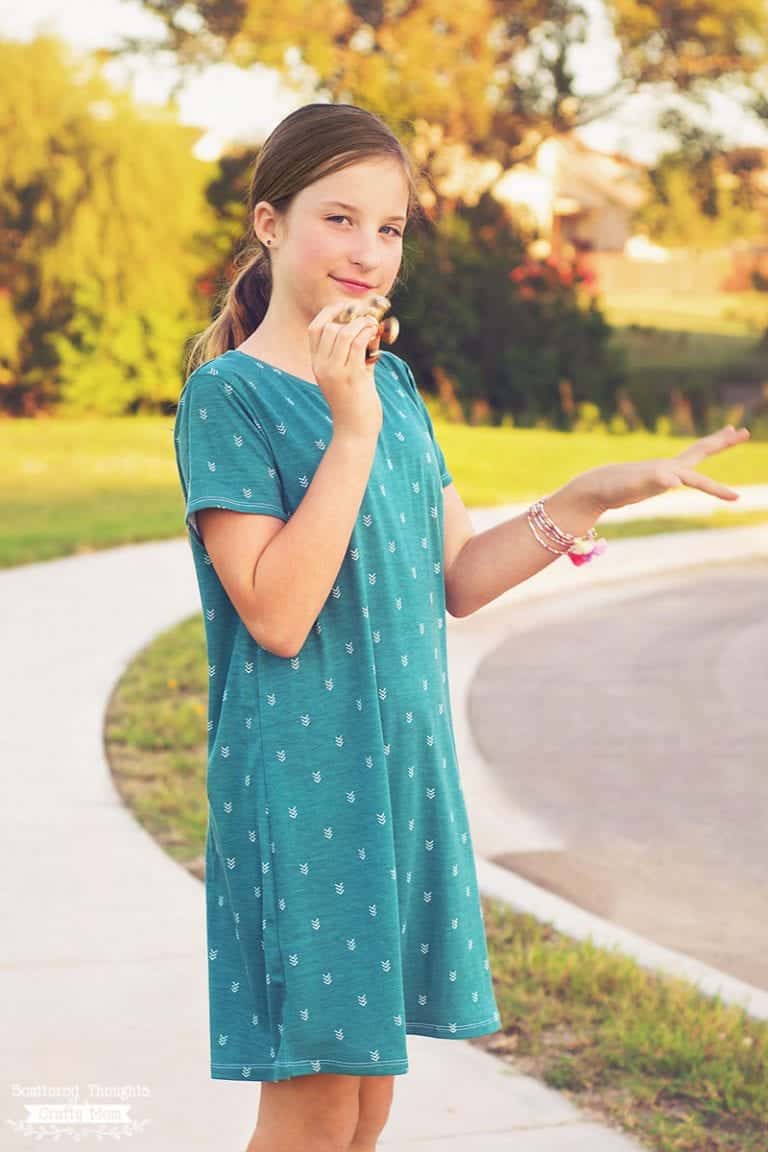 Perfect T-Shirt Dress Pattern and Tutorial (free pdf sewing pattern sz ...