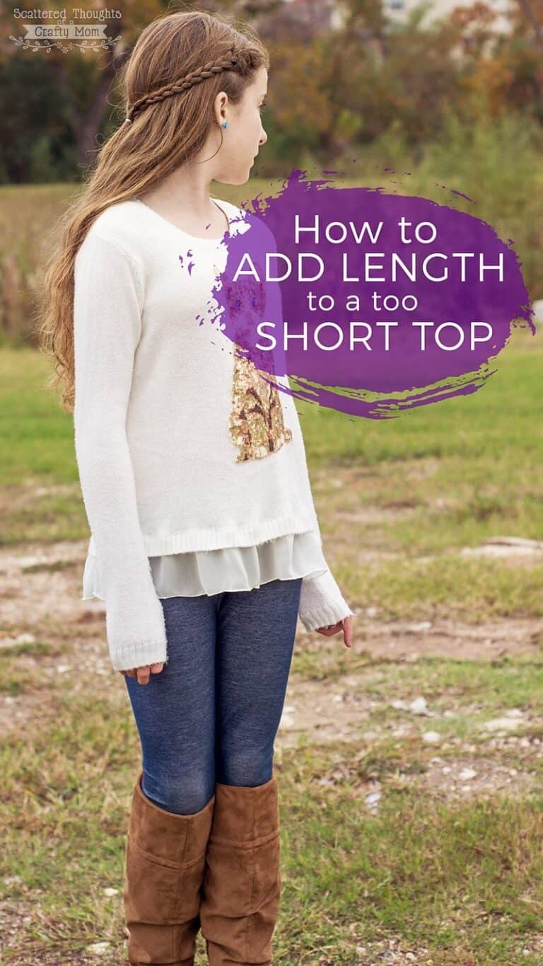 How To Lengthen A Too Short Top Scattered Thoughts Of A Crafty Mom By 