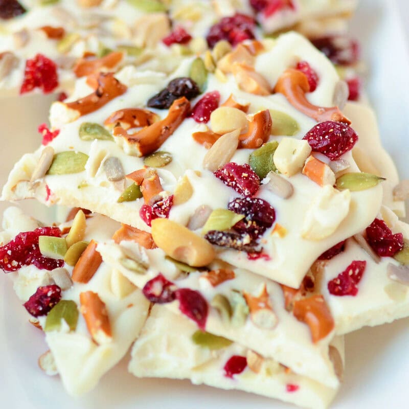 White Chocolate Holiday Bark Recipe