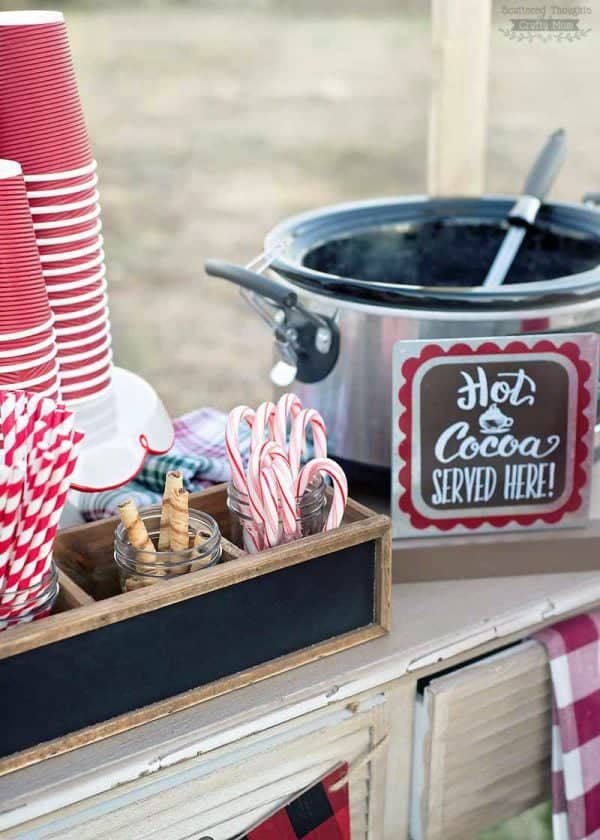 How to Make an Outdoor Hot Cocoa Bar - Scattered Thoughts of a Crafty ...