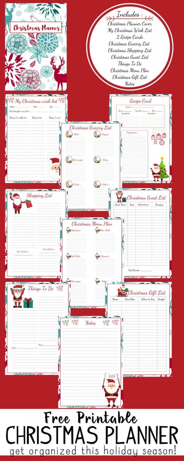 Tackle the Christmas Chaos With This FREE Christmas Planner - Scattered ...