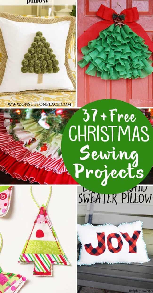37+ Free Christmas Sewing Projects (stockings, ornaments, tree skirts ...