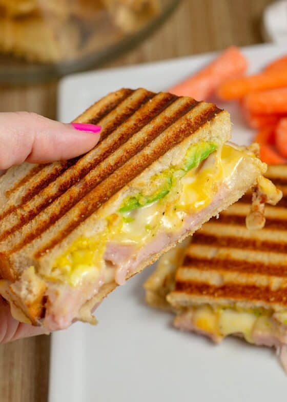 Leftover Ham Ideas: Ham and Cheese Panini - Scattered Thoughts of a ...