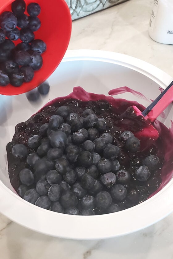 Amazing and Easy- No Bake Blueberry Pie (using fresh or frozen blueberries)