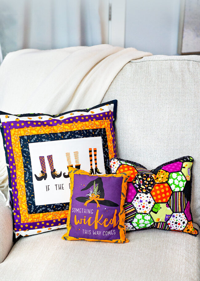 Sewing Pillows with Fabric Panels