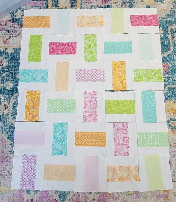 Simple Basket Weave Quilt Pattern (w/ a layer cake) - Scattered ...