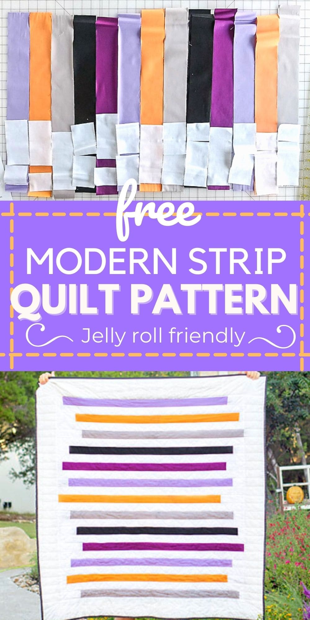 Sew a Modern Strip Quilt - Free Quilt Pattern and Tutorial