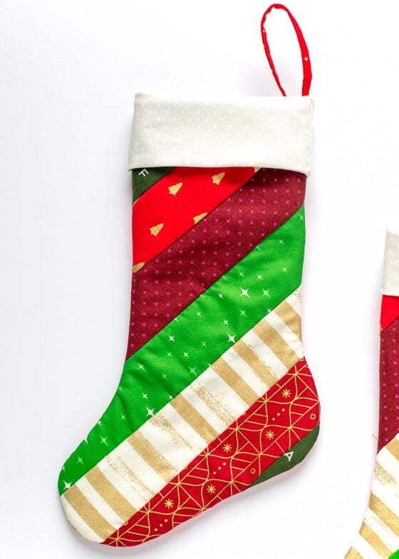 Quilted Stocking Pattern (free pattern, large & pet size)