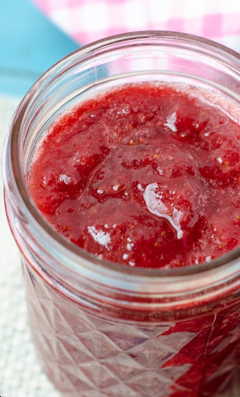Easy Strawberry Jam Recipe with no pectin - Scattered Thoughts of a ...