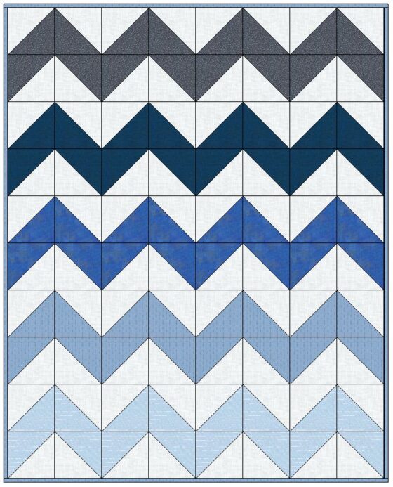 Chevron Quilt (the easy way...) - Scattered Thoughts of a Crafty Mom by ...