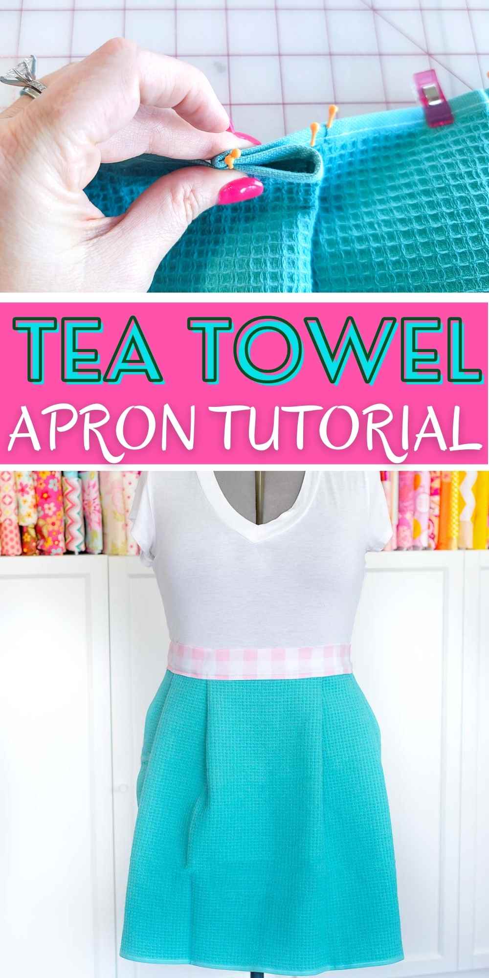 Make a TeaTowel Apron in Just 25 Minutes!