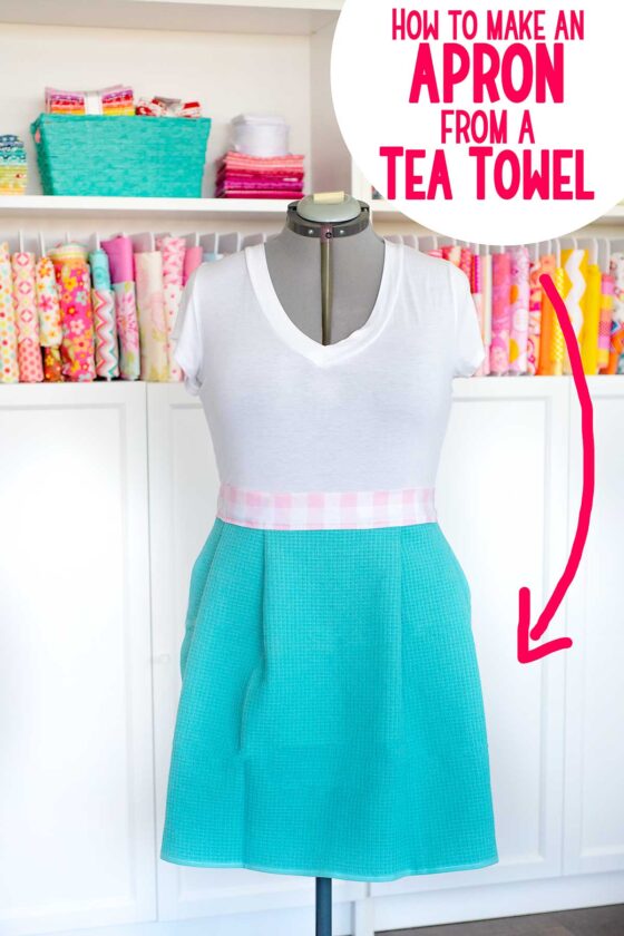 Make a TeaTowel Apron in Just 25 Minutes!