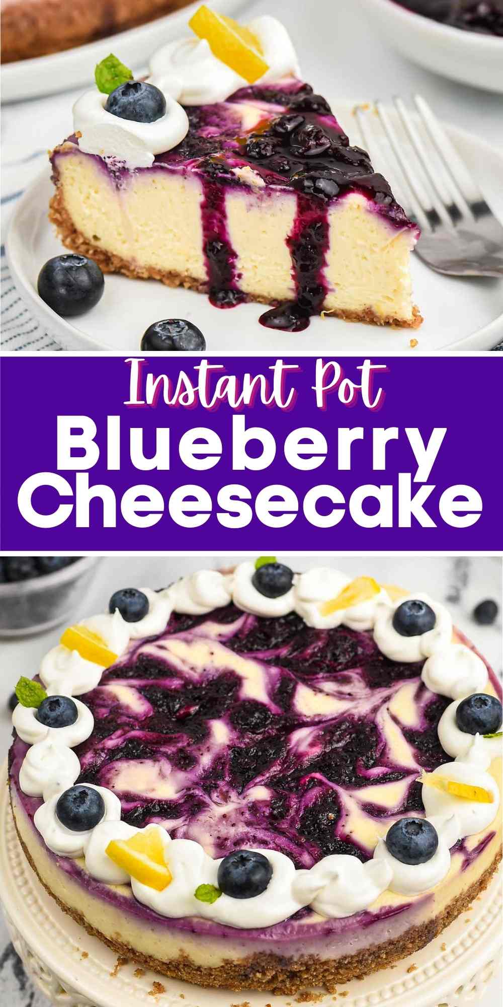 Amazing Instant Pot Blueberry Cheesecake Recipe