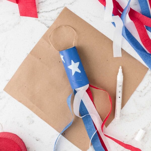 Red, White, and Blue Windsock Craft - Perfect 4th of July Craft