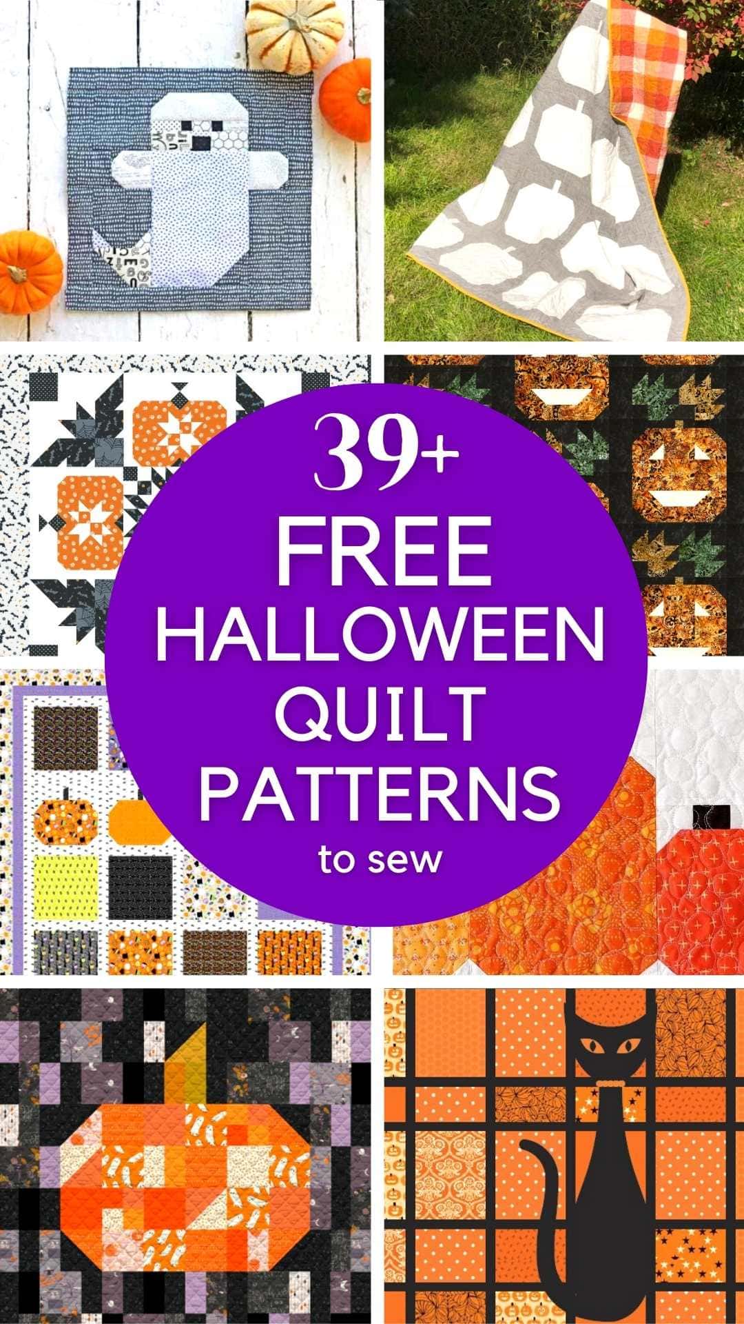 39+ Free Halloween Quilt Patterns to Get You in the Spooky Spirit