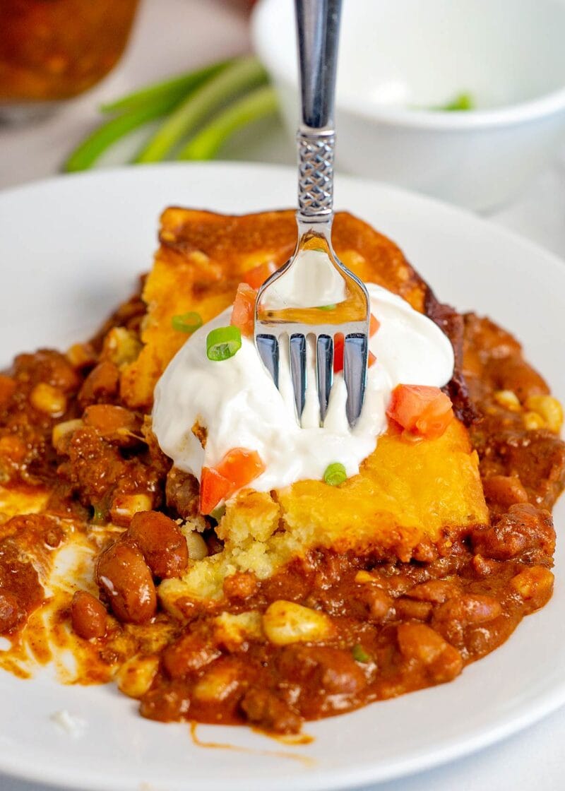 Chili Cornbread Casserole