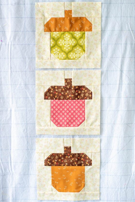 Sew an Acorn Quilt Block - Scattered Thoughts of a Crafty Mom by Jamie ...