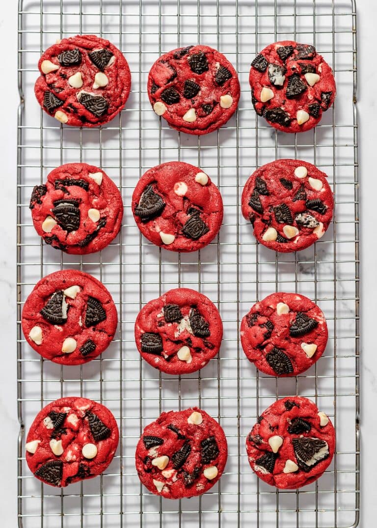 Soft and Chewy Red Velvet Oreo Cookies