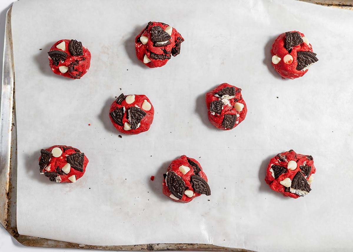 Soft and Chewy Red Velvet Oreo Cookies