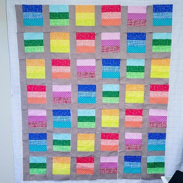 Rainbow Blocks Jelly Roll Quilt Pattern - Scattered Thoughts of a ...
