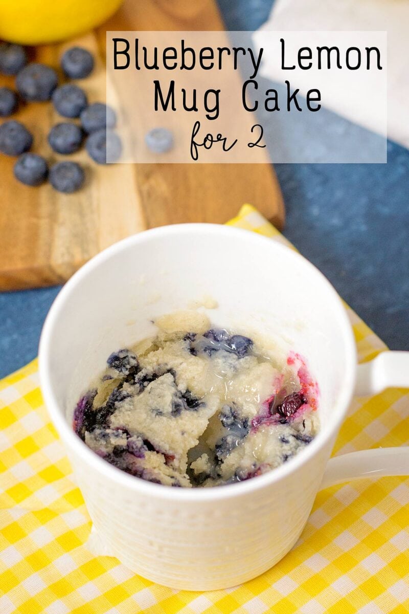Microwave Blueberry Lemon Mug Cake for Two - Scattered Thoughts of a ...