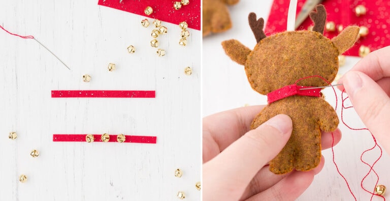 How to Make a Felt Reindeer Ornament - Scattered Thoughts of a Crafty ...